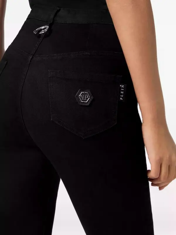 Philipp Plein High-waisted Jeans - Black