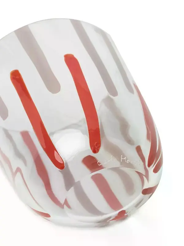CARLO MORETTI Abstract Stripe Print Glass