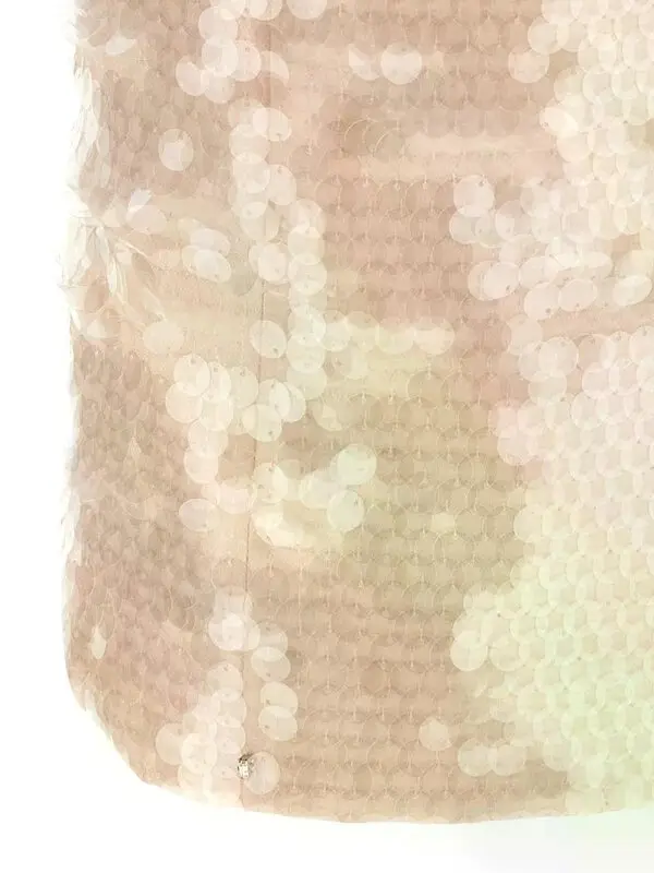 Sportmax Stemma Strapless Sequin Midi Dress
