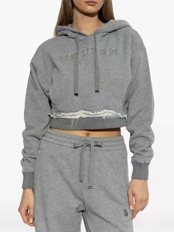 Alexander McQueen Logo-embroidered Hoodie