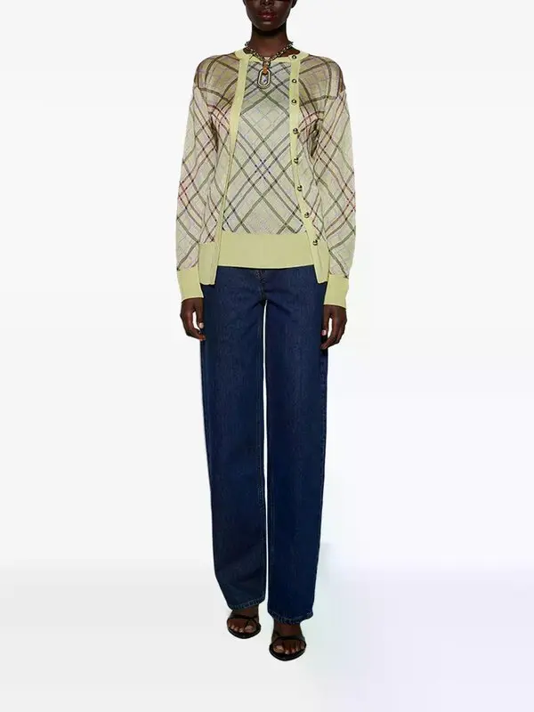 Rabanne Checked Cardigan