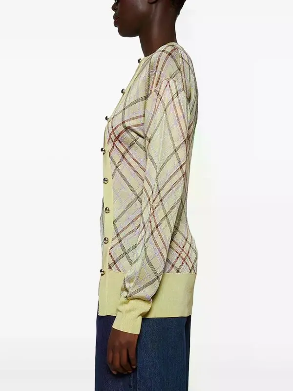 Rabanne Checked Cardigan