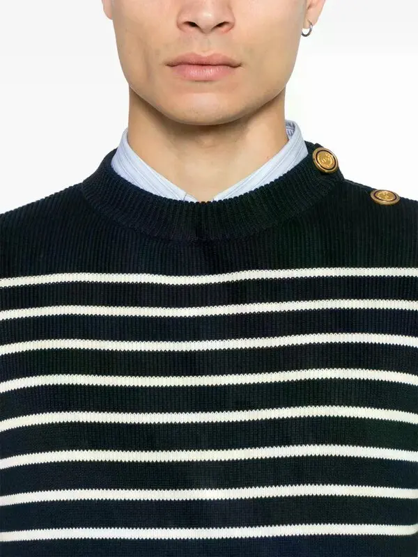 Valentino Garavani Striped Cotton Sweater