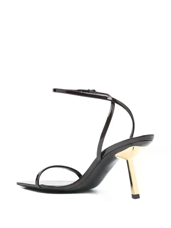 Saint Laurent 75mm Lee Sandals - Brown