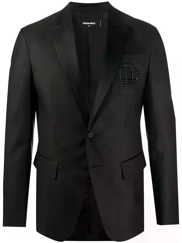 Dsquared2 Embroidered Logo Blazer