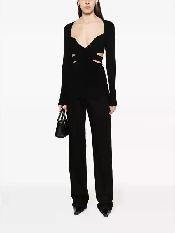 NENSI DOJAKA Cut-out Knitted Top