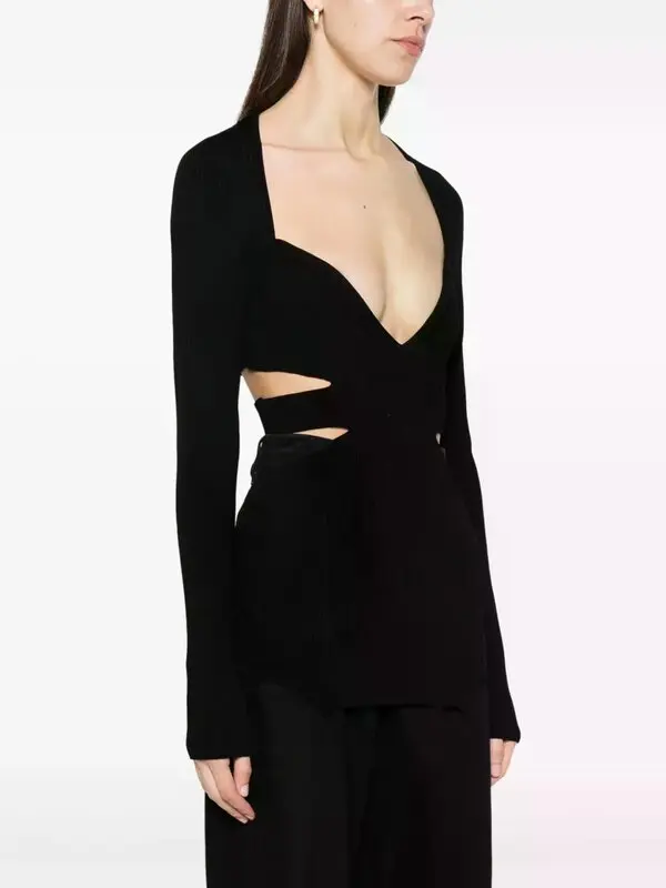 NENSI DOJAKA Cut-out Knitted Top