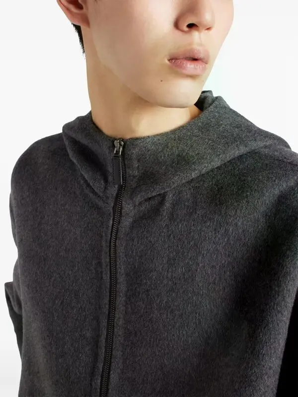 Prada Wool Hoodie Jacket