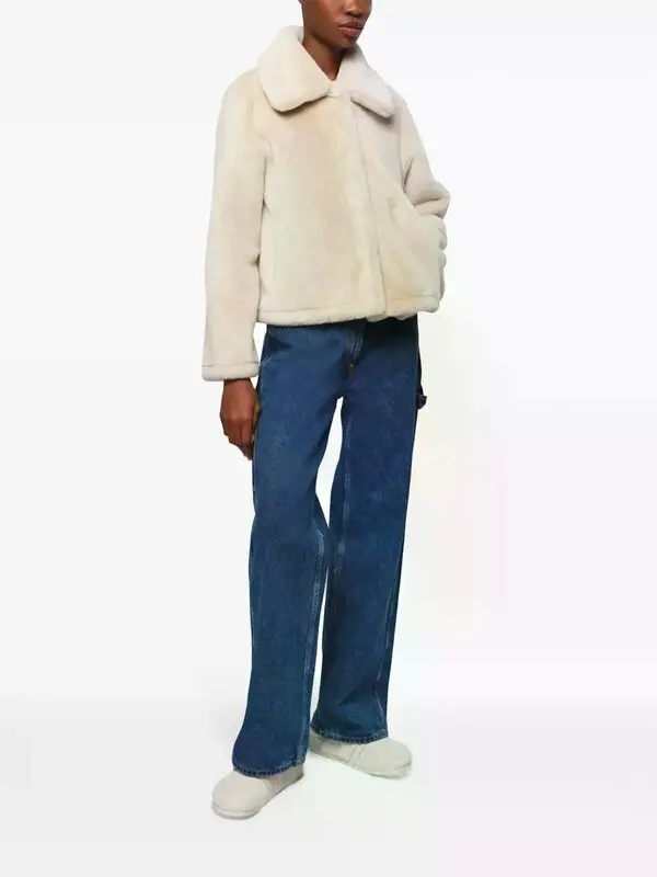 Apparis Wide-collar Faux Fur Jacket