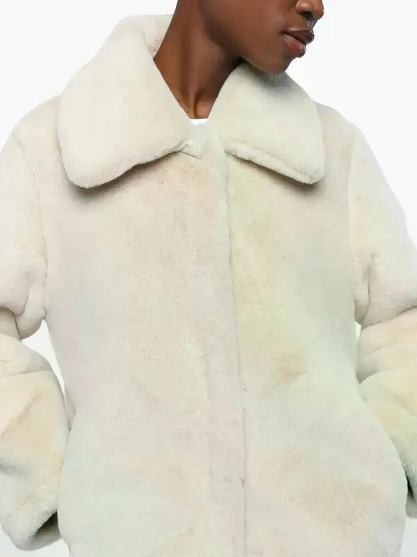 Apparis Wide-collar Faux Fur Jacket