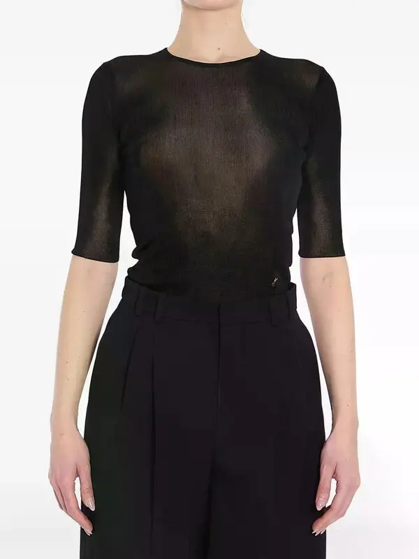 Saint Laurent Cassandre Cropped Top