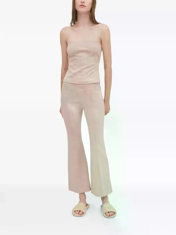 Rosetta Getty Cropped Flared Trousers