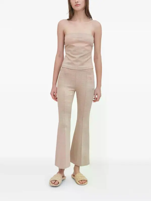 Rosetta Getty Cropped Flared Trousers