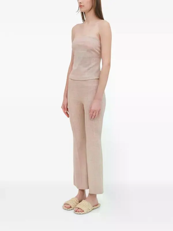 Rosetta Getty Cropped Flared Trousers