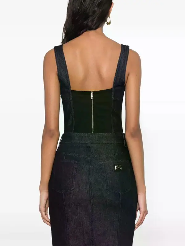 Dolce & Gabbana Denim Corset Top