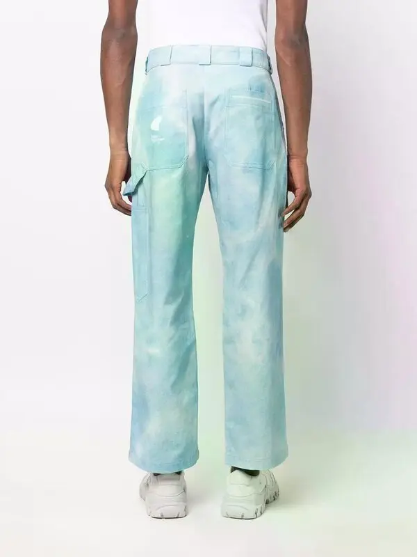 MSFTS Acid-wash Flared Trousers