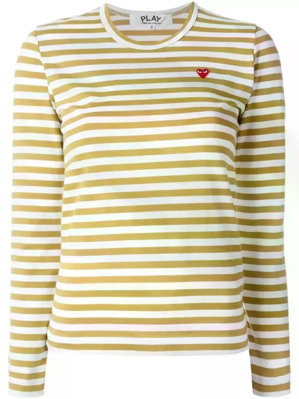 Play Comme Des Garcon Long Sleeve Striped T-shirt