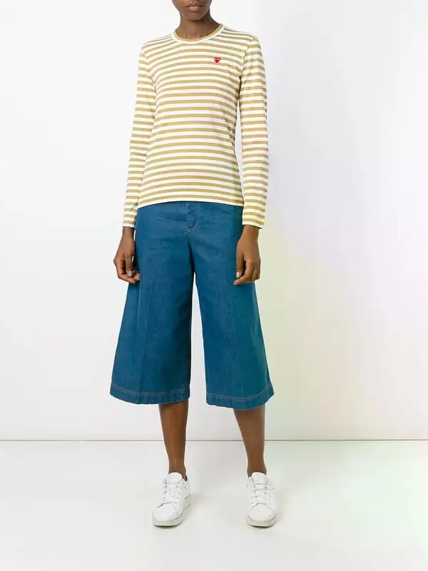 Play Comme Des Garcon Long Sleeve Striped T-shirt