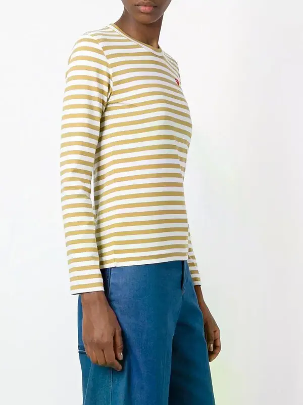 Play Comme Des Garcon Long Sleeve Striped T-shirt