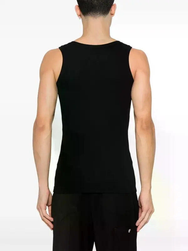 Alexander McQueen Skull-embroidered Crew Neck Tank Top