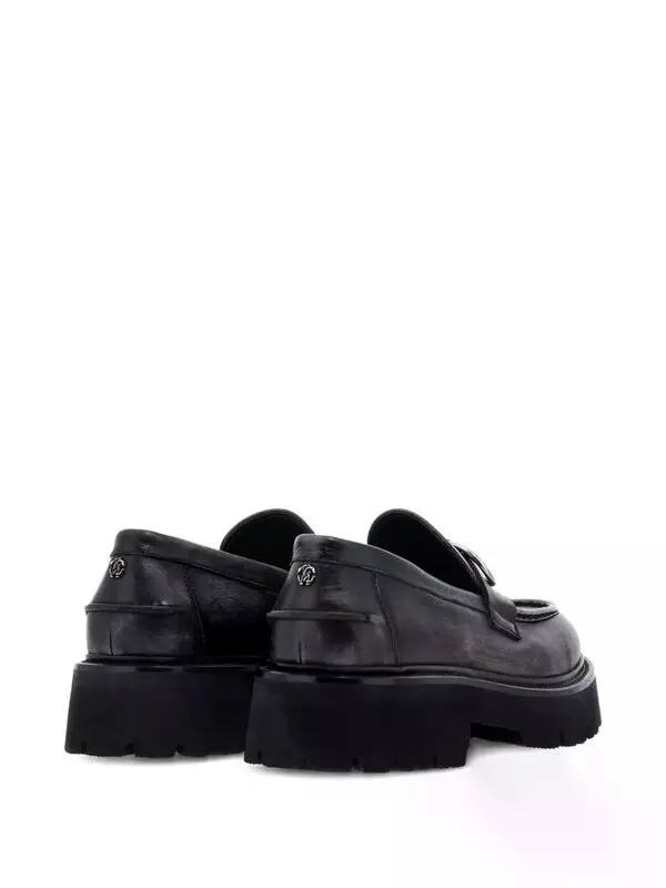 Roberto Cavalli Rc Monogram-buckle Loafers