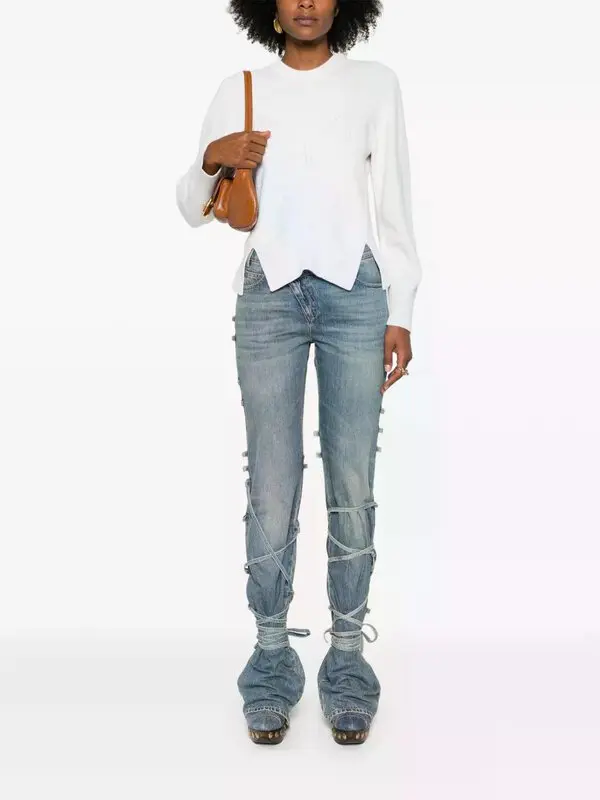 Alexander McQueen Geometric-pattern Wool-cashmere Sweater