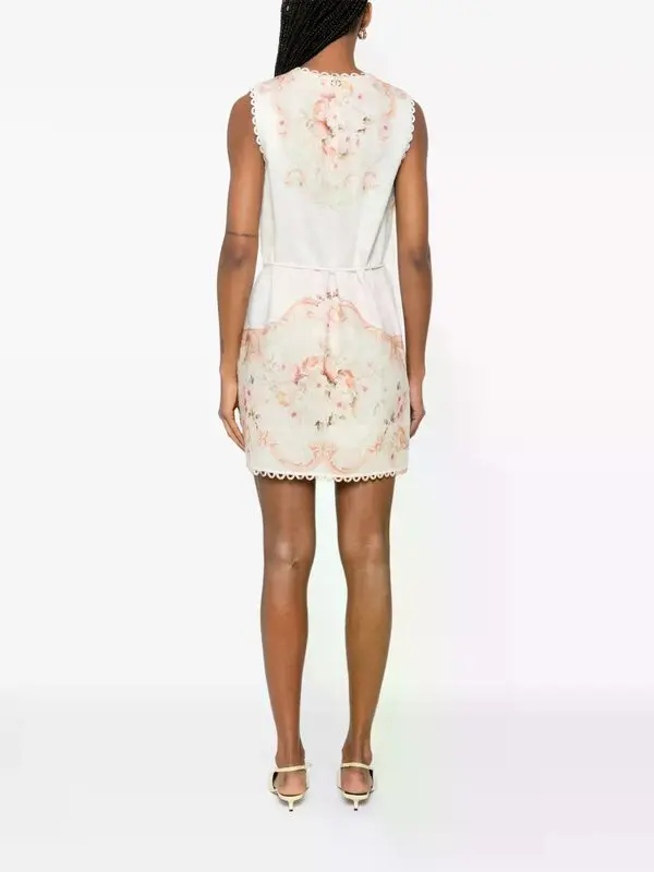 TWINSET Floral-print Mini Dress With Detachable Belt