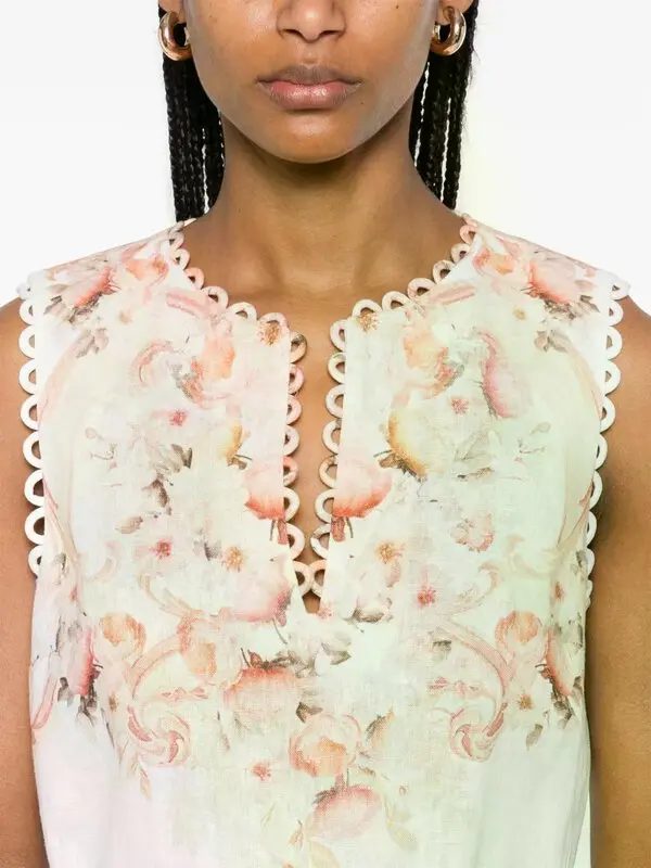 TWINSET Floral-print Mini Dress With Detachable Belt
