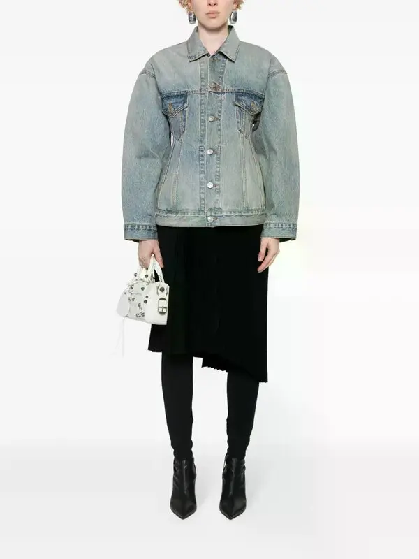 Balenciaga Hourglass Denim Jacket