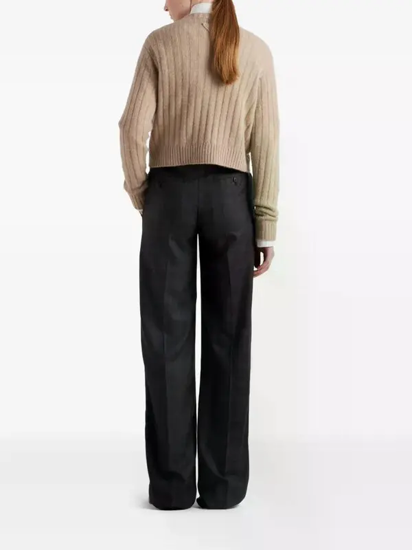 Prada Cropped Re-cashmere Sweater - Neutrals