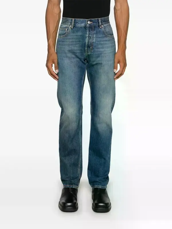 Alexander McQueen Logo-print Straight-leg Jeans