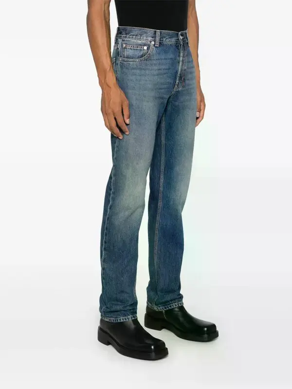 Alexander McQueen Logo-print Straight-leg Jeans