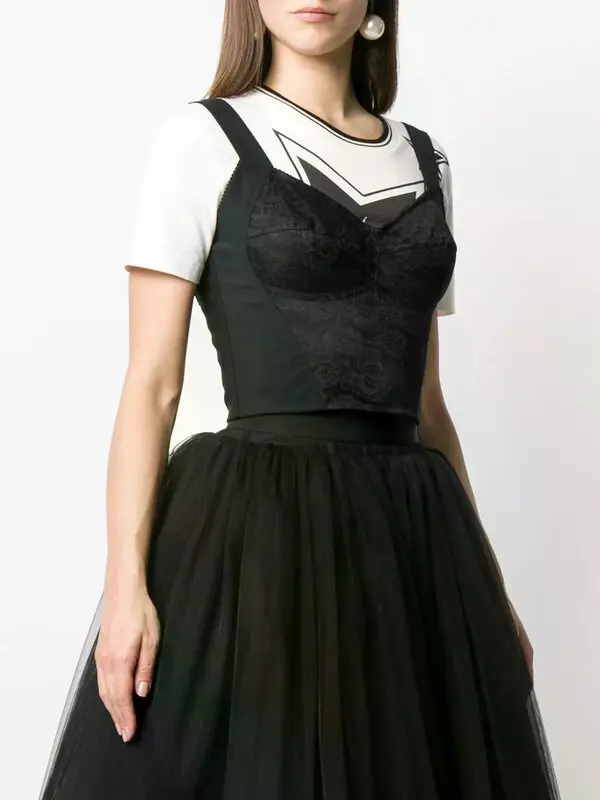 Dolce & Gabbana Jacquard Corset Bustier
