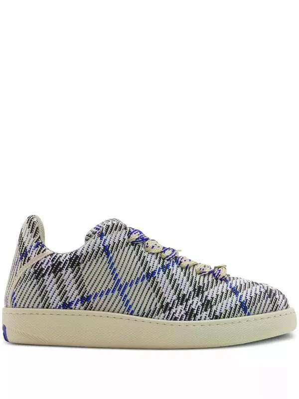 Burberry Check Pattern Sneakers - Neutrals