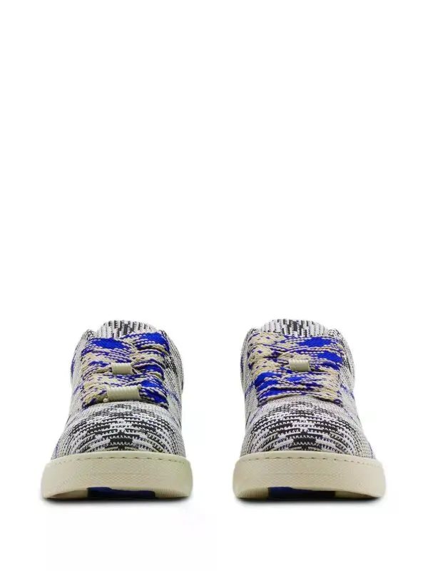 Burberry Check Pattern Sneakers - Neutrals