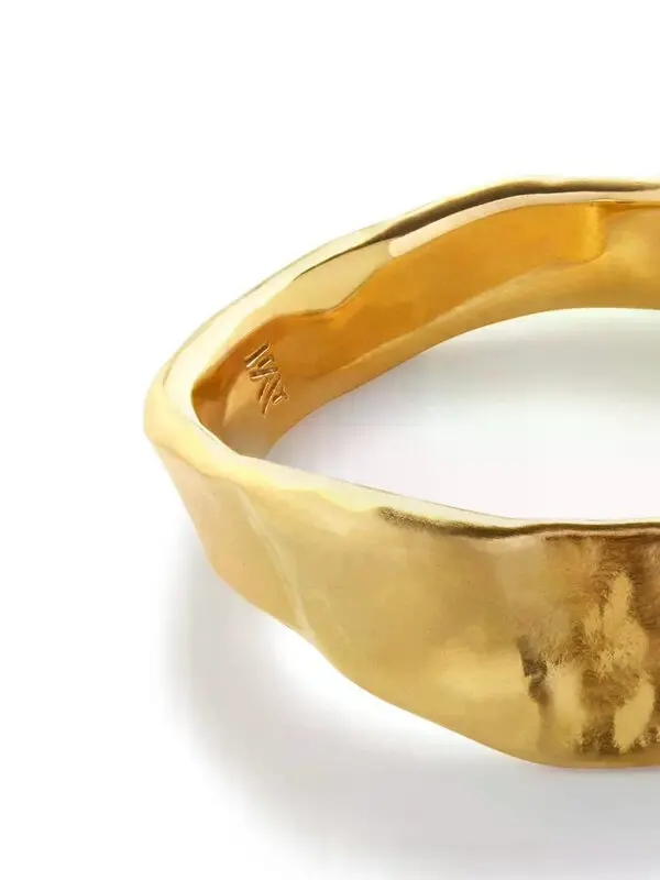 Monica Vinader Capri Stacking Hammered Ring
