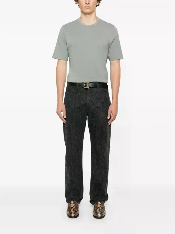 Saint Laurent Logo-detail T-shirt - Grey