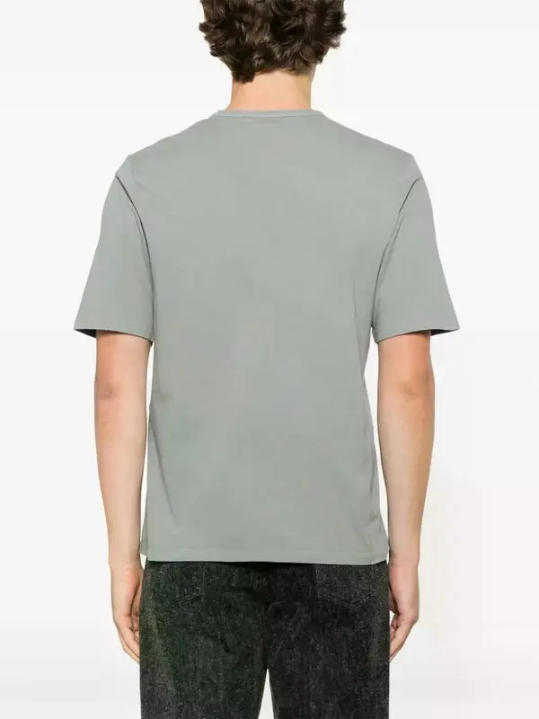 Saint Laurent Logo-detail T-shirt - Grey