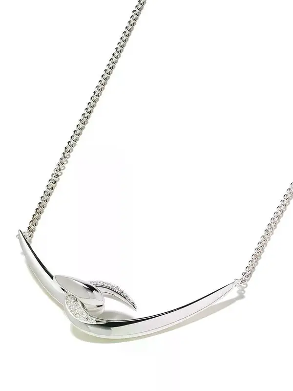 SHAUN LEANE Hook White Diamond Necklace