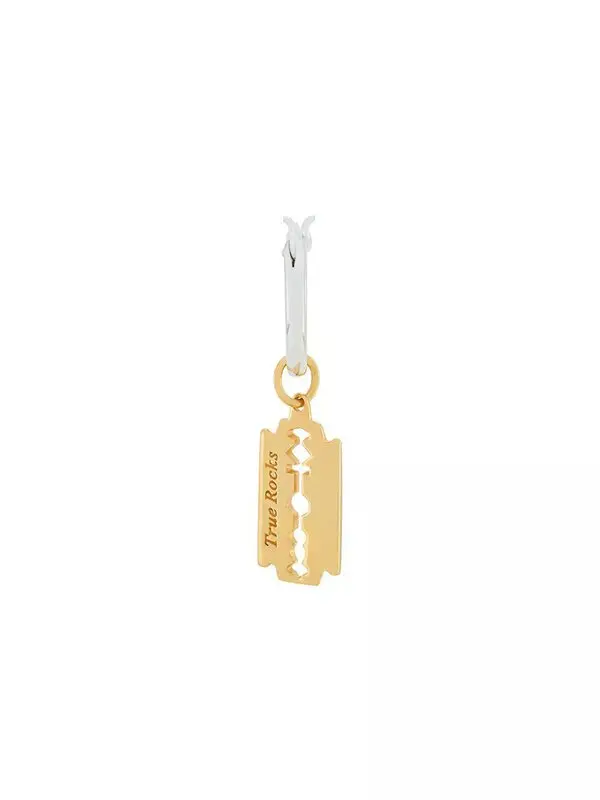 TRUE ROCKS Razor Hoop Earring - Silver