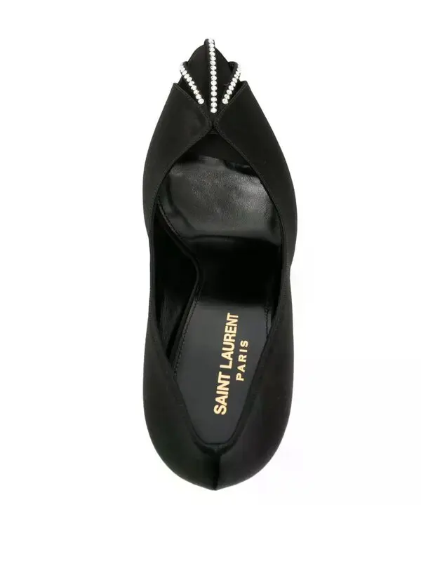 Saint Laurent Martinique 110mm Satin Pumps - Black