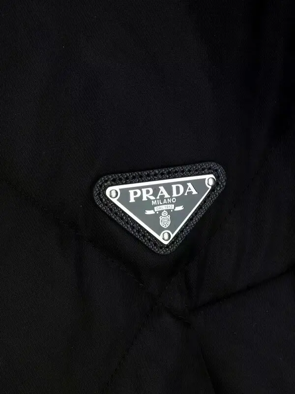 Prada Hooded Quilted Coat
