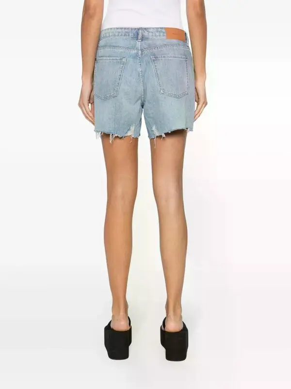 7 For All Mankind Distressed Denim Shorts
