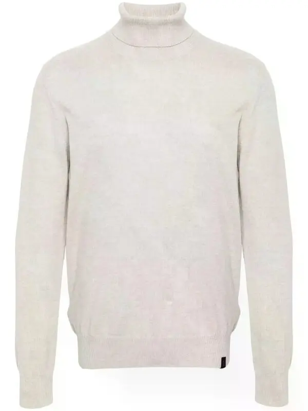 FAY Wool Turtleneck Sweater - Grey
