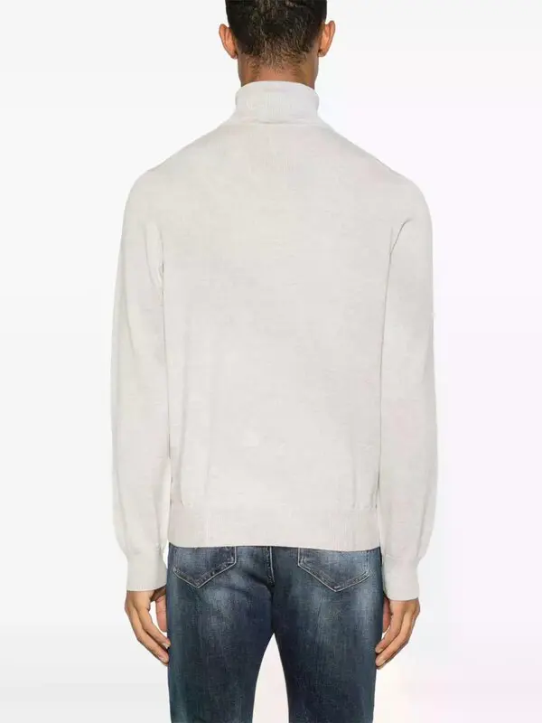 FAY Wool Turtleneck Sweater - Grey