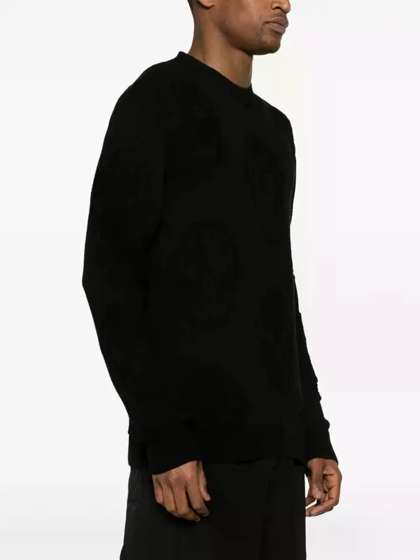 Alexander McQueen Skull-jacquard Cotton Jumper