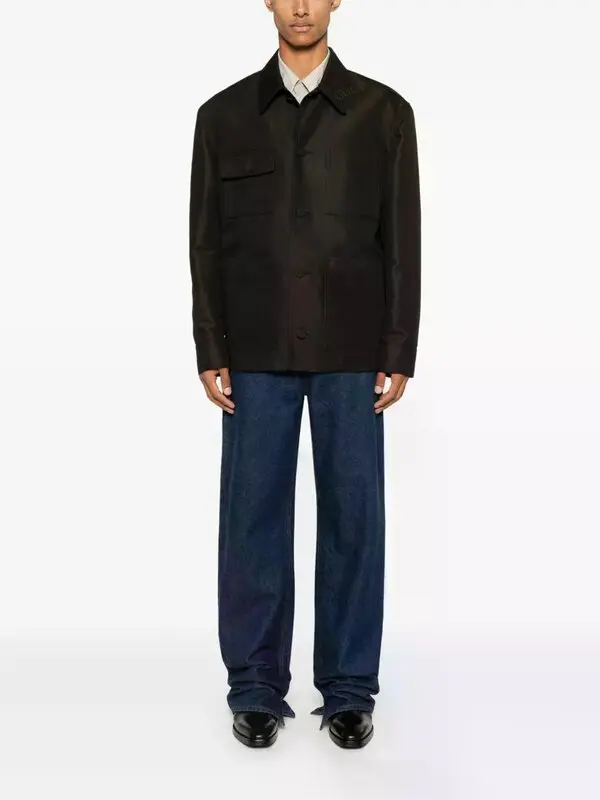 Gucci Logo-patch Straight-leg Jeans