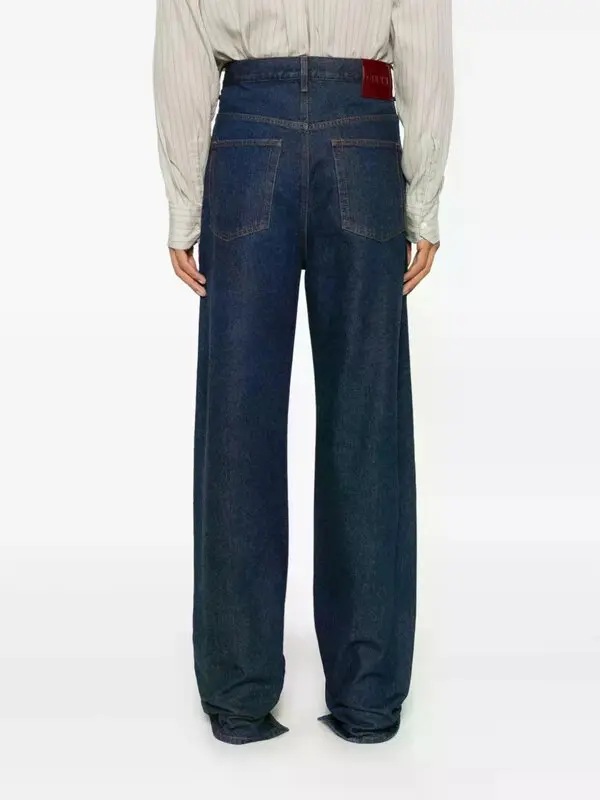 Gucci Logo-patch Straight-leg Jeans