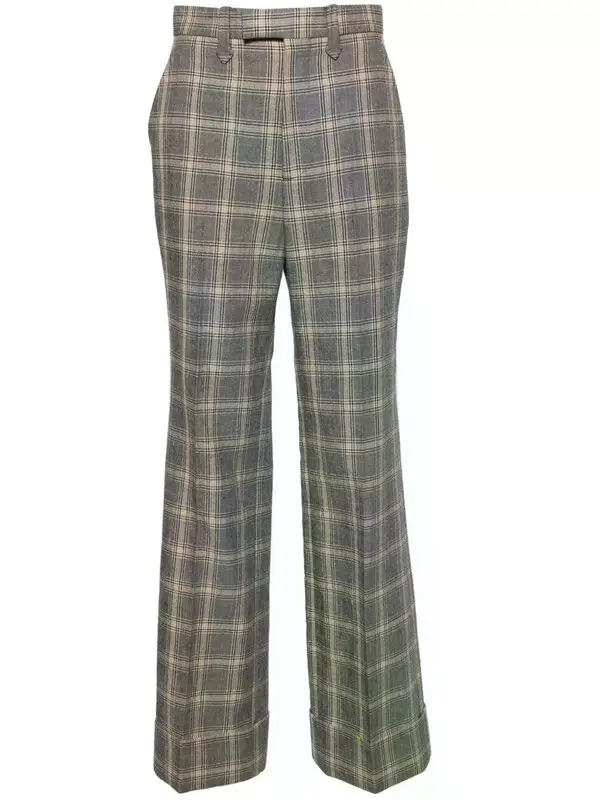 Gucci Checked Straight-leg Trousers