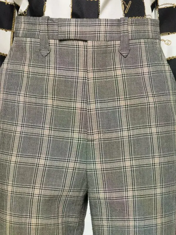 Gucci Checked Straight-leg Trousers